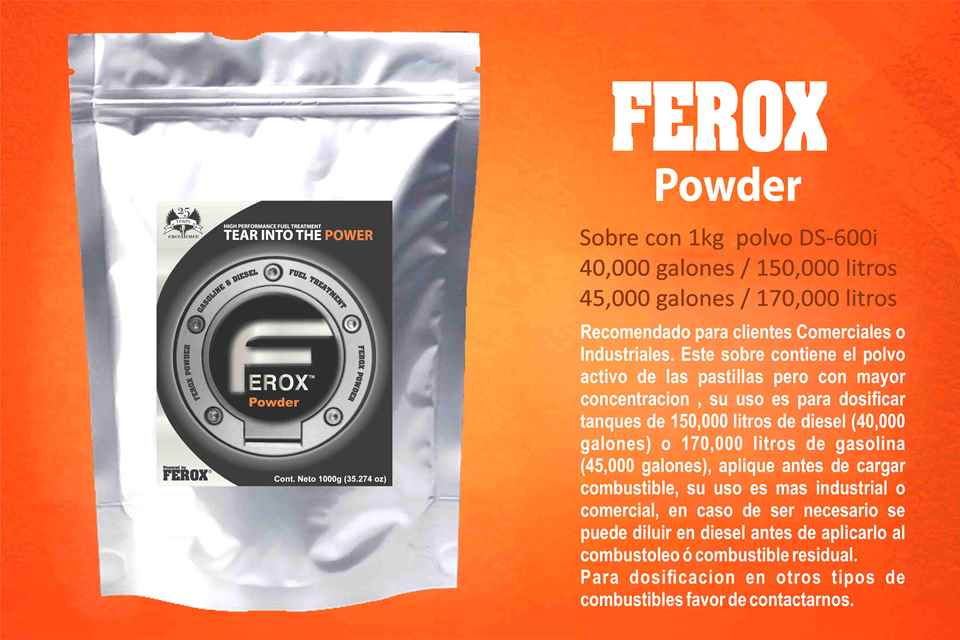 Ferox Fuel Tabs - Ahorrador de Combustible, Gasolina, Diesel, GLP