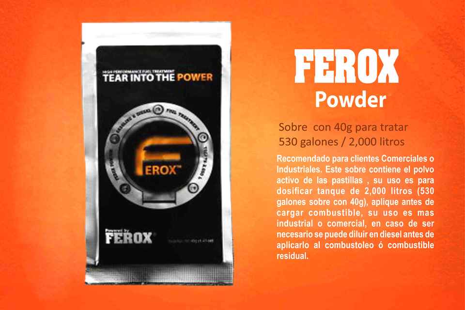 Ferox Fuel Tabs - Ahorrador de Combustible, Gasolina, Diesel, GLP